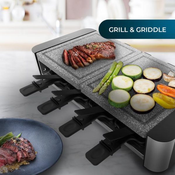 Raclette Cheese&Grill 16000 Inox AllStone - 3226 - Tienda Cecotec Paraguay